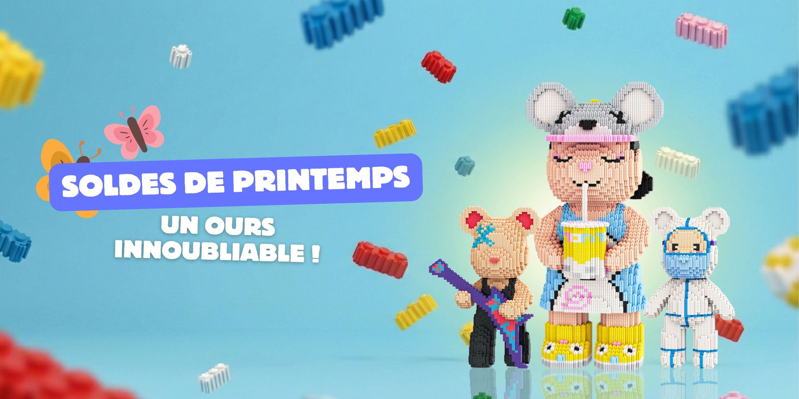 PixiBear™ | Ours en Briques Géant à Assembler